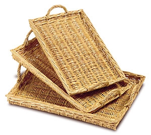 Rectangular tray with handles - Vannerie Pro